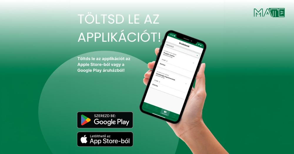 MyMATE applikáció - Magyar Agrár- és Élettudományi Egyetem - MATE